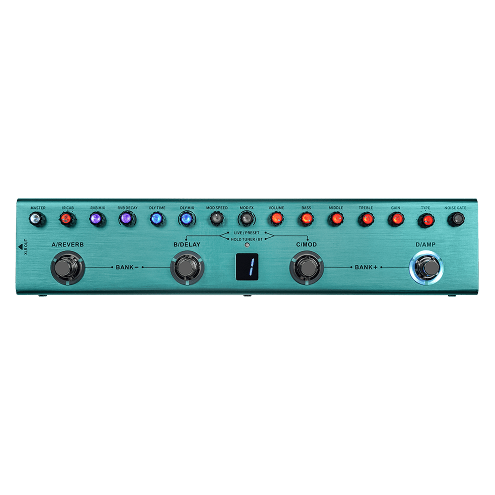 M-Vave Tank-G Guitar Multi Effects Processor Rechargeable Modeling IR ...