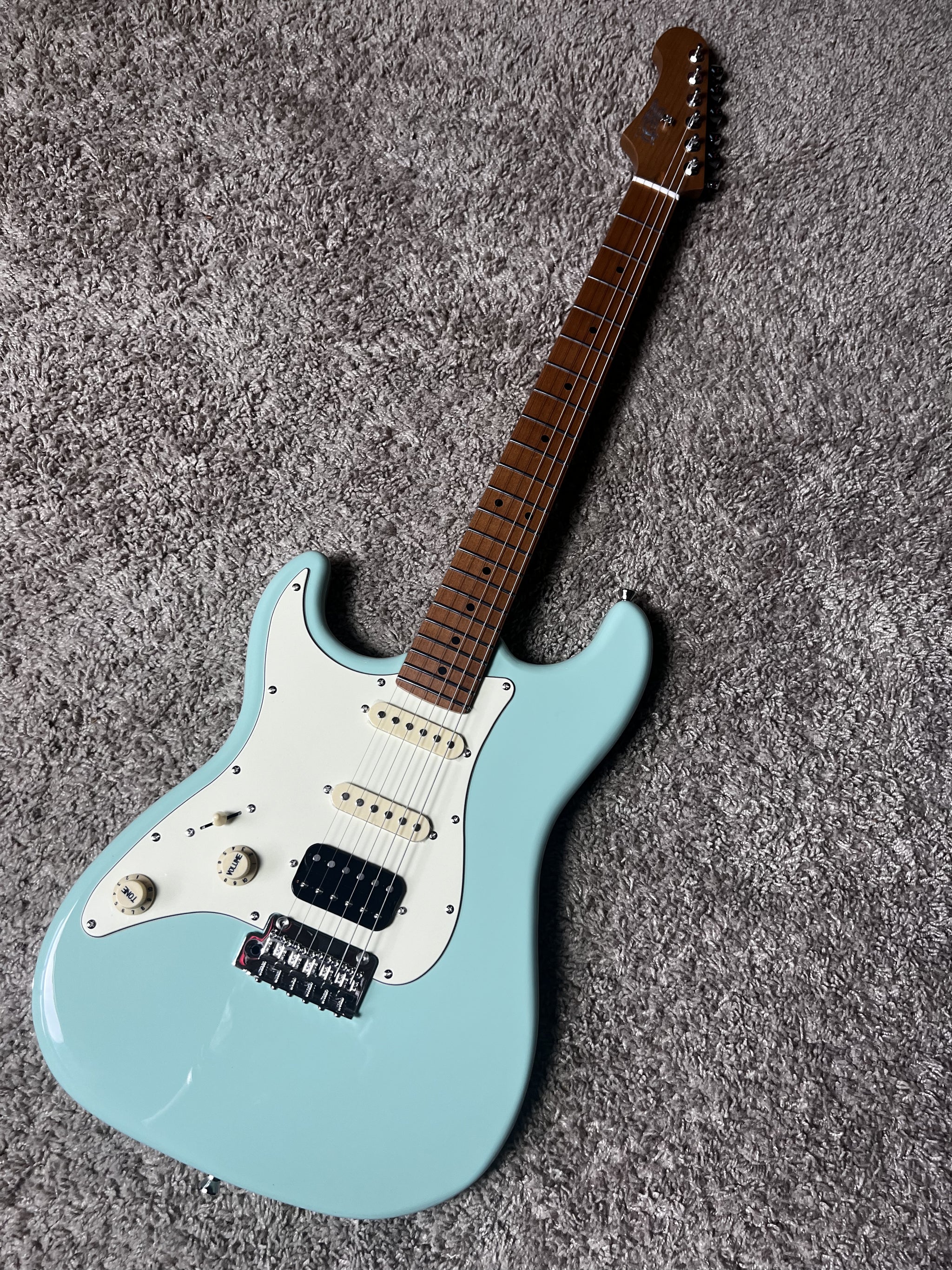 Electric Guitar Jet Guitars JS400 SFG LH Sea Foam Green Left Handed Fr ...