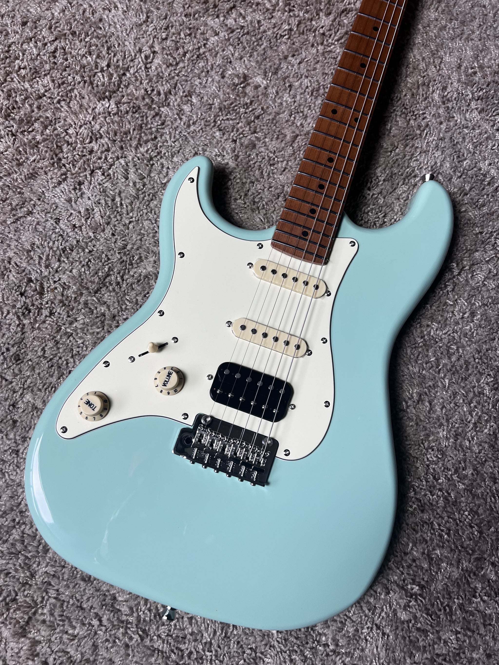 Electric Guitar Jet Guitars JS400 SFG LH Sea Foam Green Left Handed Fr ...