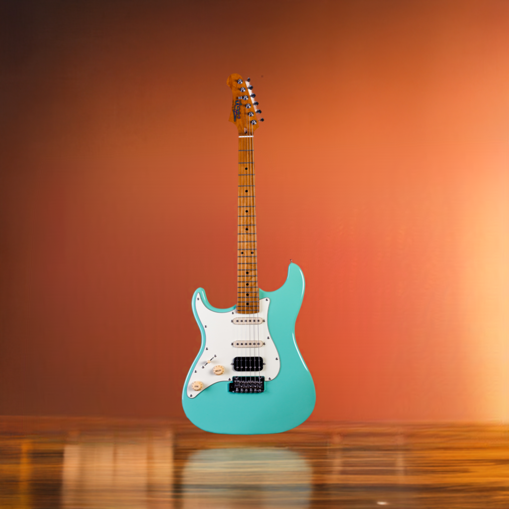 Electric Guitar Jet Guitars JS400 SFG LH Sea Foam Green Left Handed Fr ...